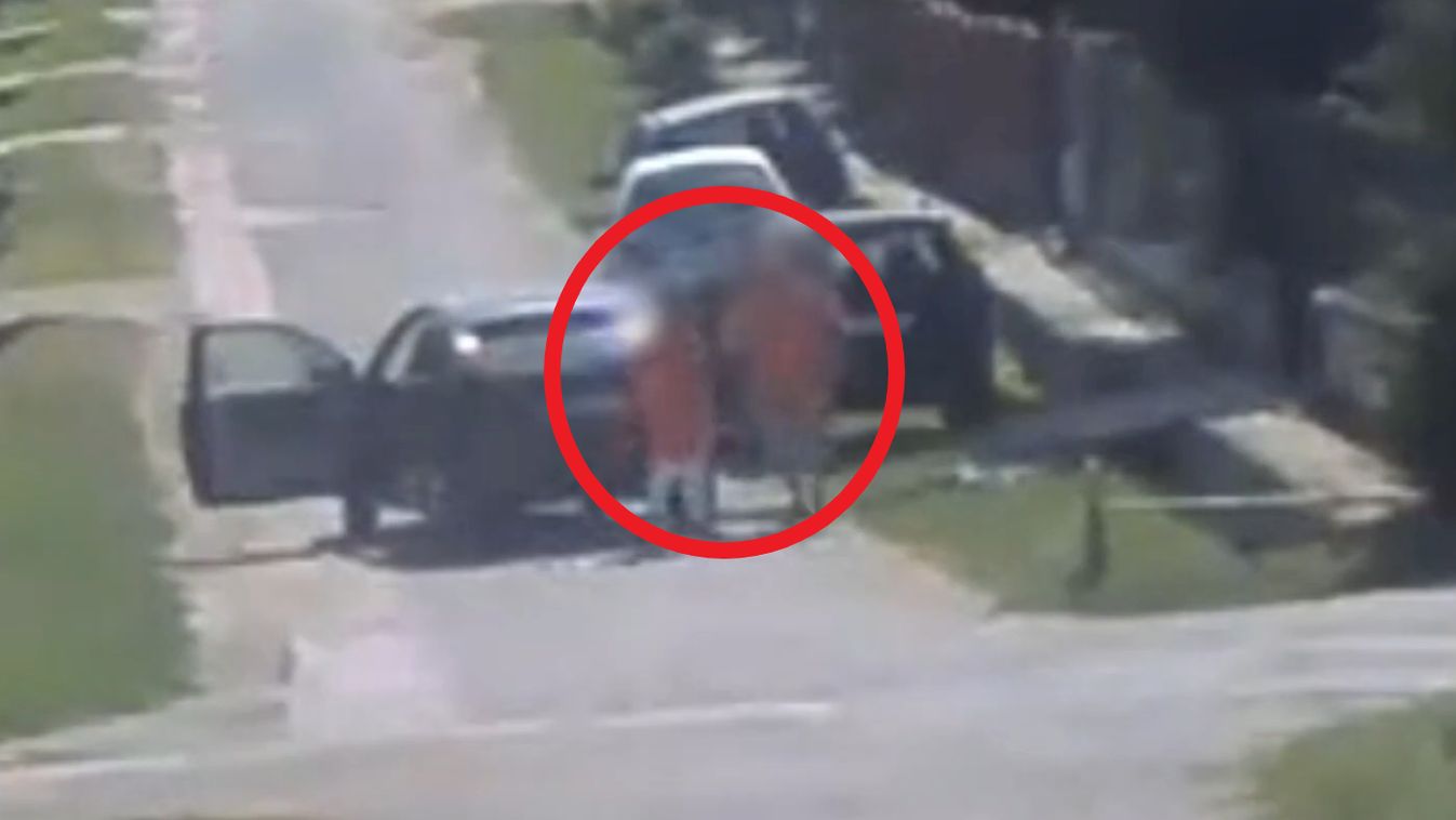 Videón a családi balhé Dorog mellett: a dühös férj az utcán dobálta ...