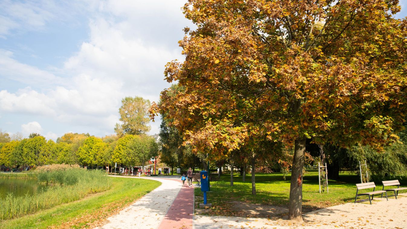 Rakd ki puzzle-ból a Csónakázó-tó gyönyörű őszi látképét!