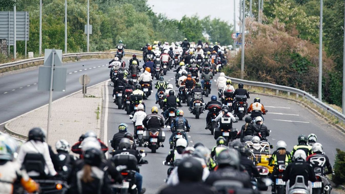 Varga Ákos Alma emlékére felvonulást szerveztek a motorosok